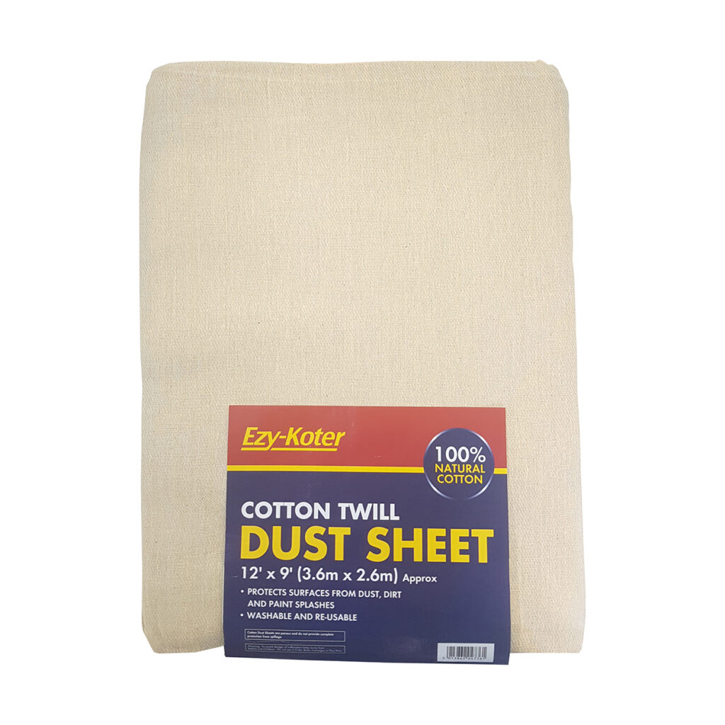 Ezyk Cotton Dust Sheet 12' x 9' | Fleetwood