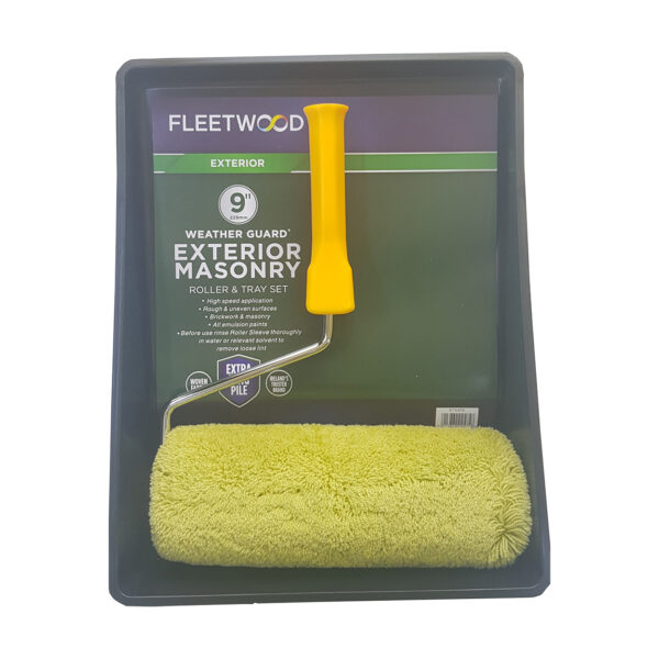 Premium Exterior Masonry Roller & Tray Set 9" | Fleetwood